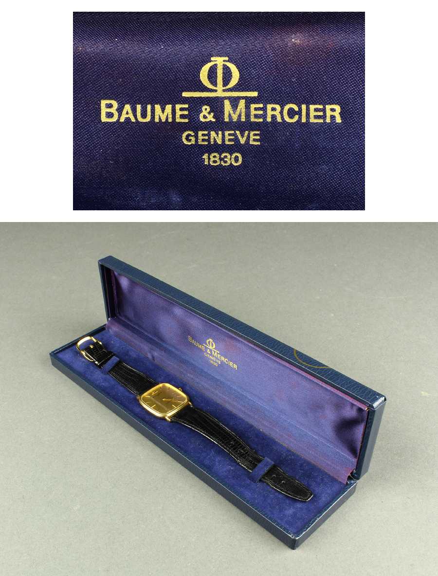 代購代標第一品牌－樂淘letao－033 BAUME＆MERCIER ボーム＆メルシエ GENEVE ジュネーブ 1830 腕時計 重量26g ケース付